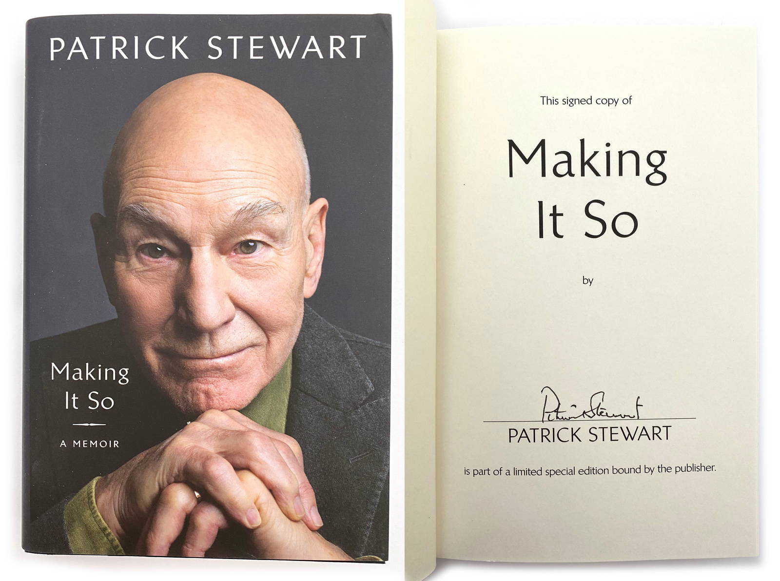 Patrick Stewart - Star Trek Icon - Autographed "making It So" Hardcover ...