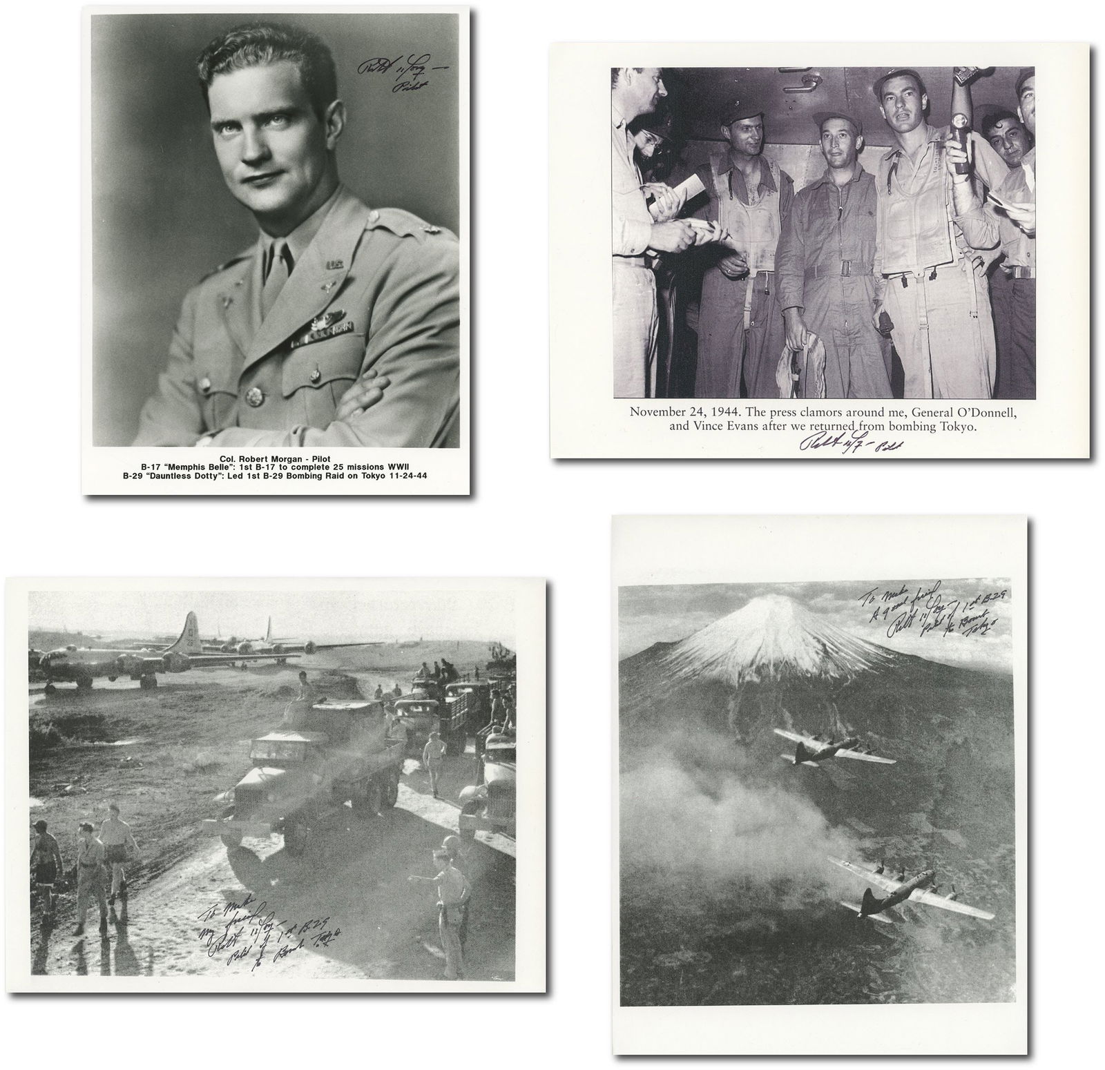 Robert K. Morgan Wwii Memphis Belle Commander & Notable Pilot ...