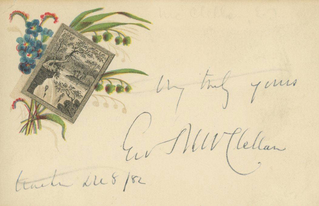 George B. Mcclellan - Union General: American Civil War - Autographed 4 ...