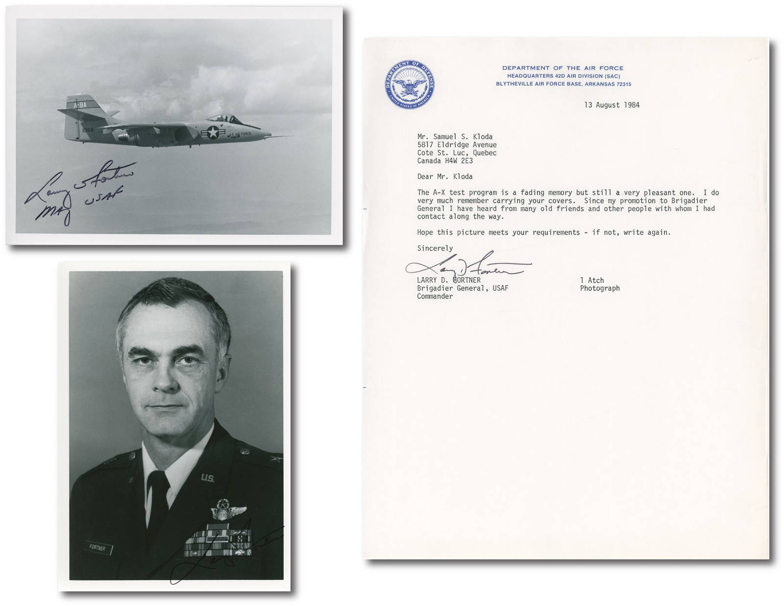 Larry D. Fortner - Major General, Aerodynamics Engineer & Test Pilot ...