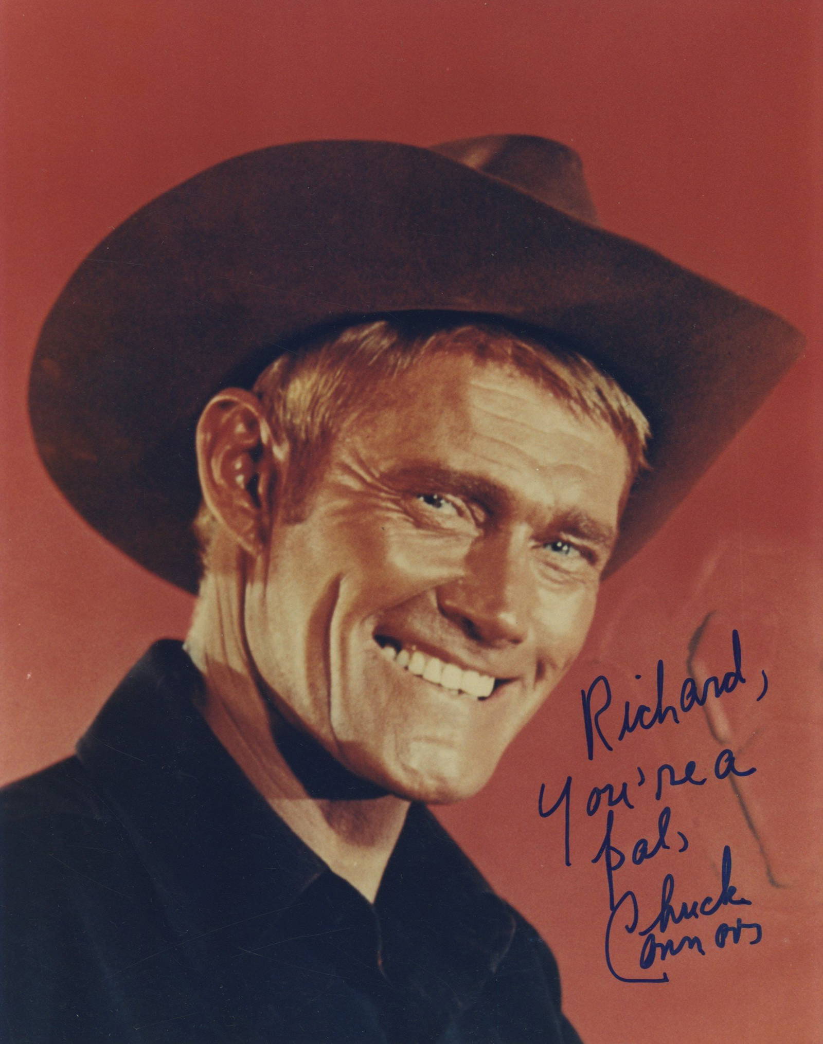 Chuck Connors - Tv Actor & Athlete - Autographed 8x10 Photo Inscribed ...