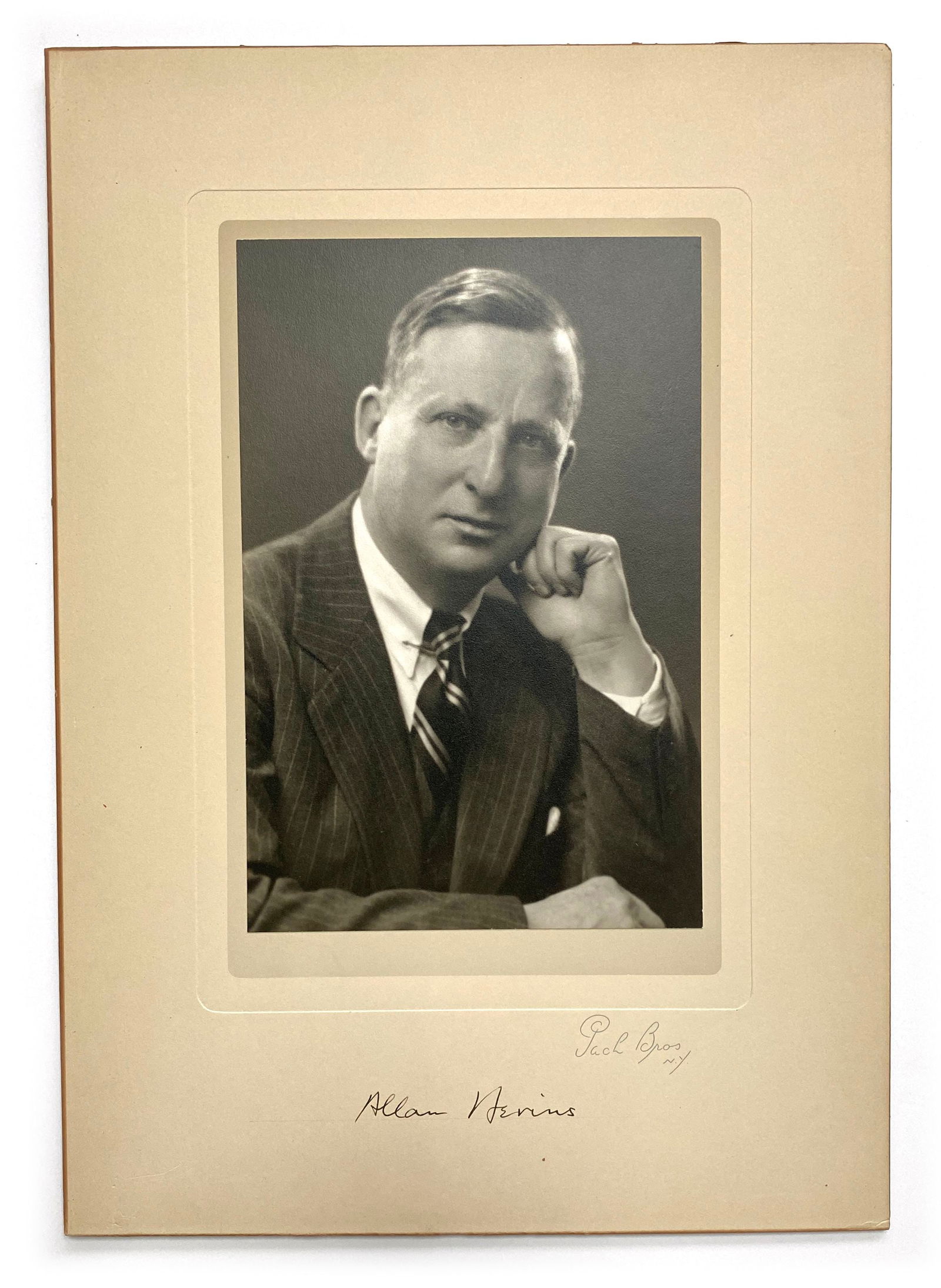 Allan Nevins American Historian & Journalist Autographed Original Pach ...