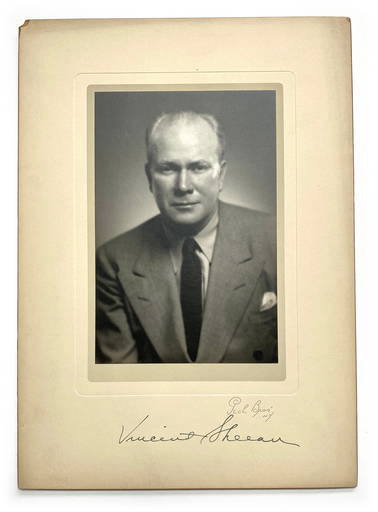Vincent Sheean American Journalist & Novelist Autographed Original Pach ...
