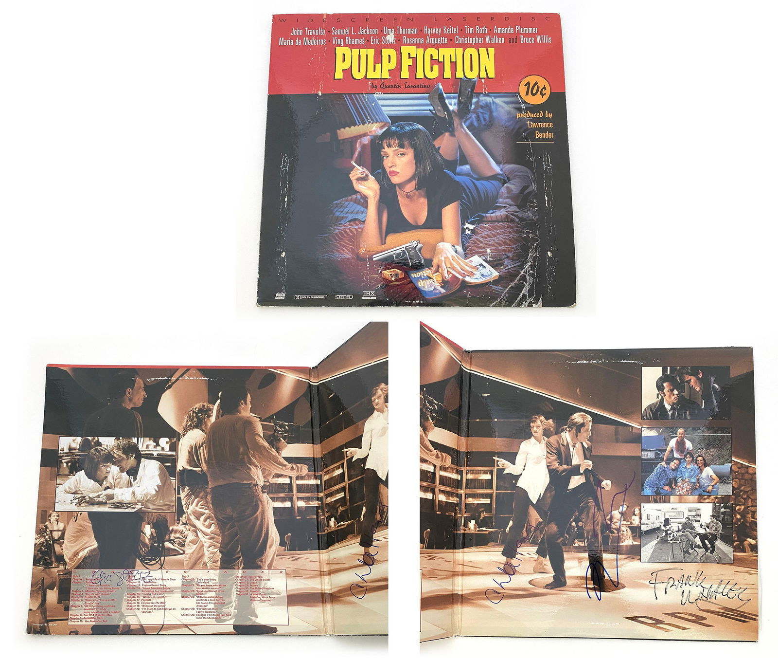 Pulp Fiction Autographed Laser Disk Signed By Quentin Tarantino ...
