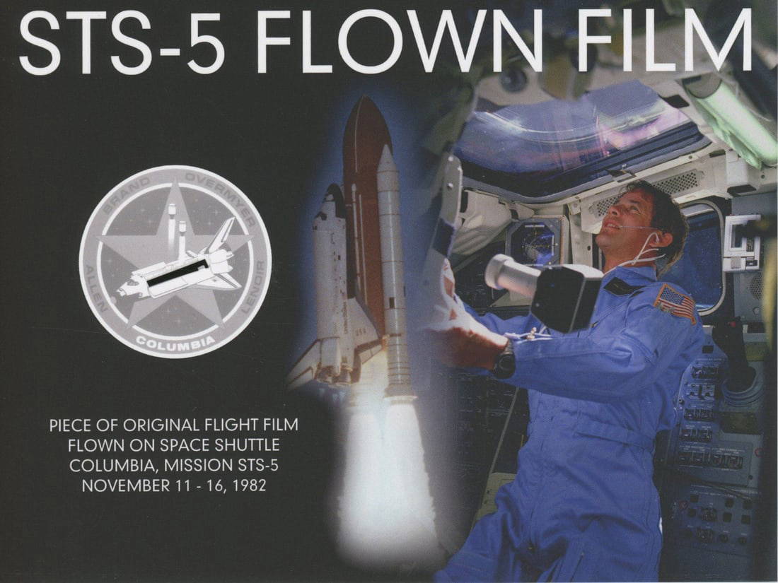 Sts-5 Flight-flown Piece Of Original Film From Space Shuttle Columbia ...