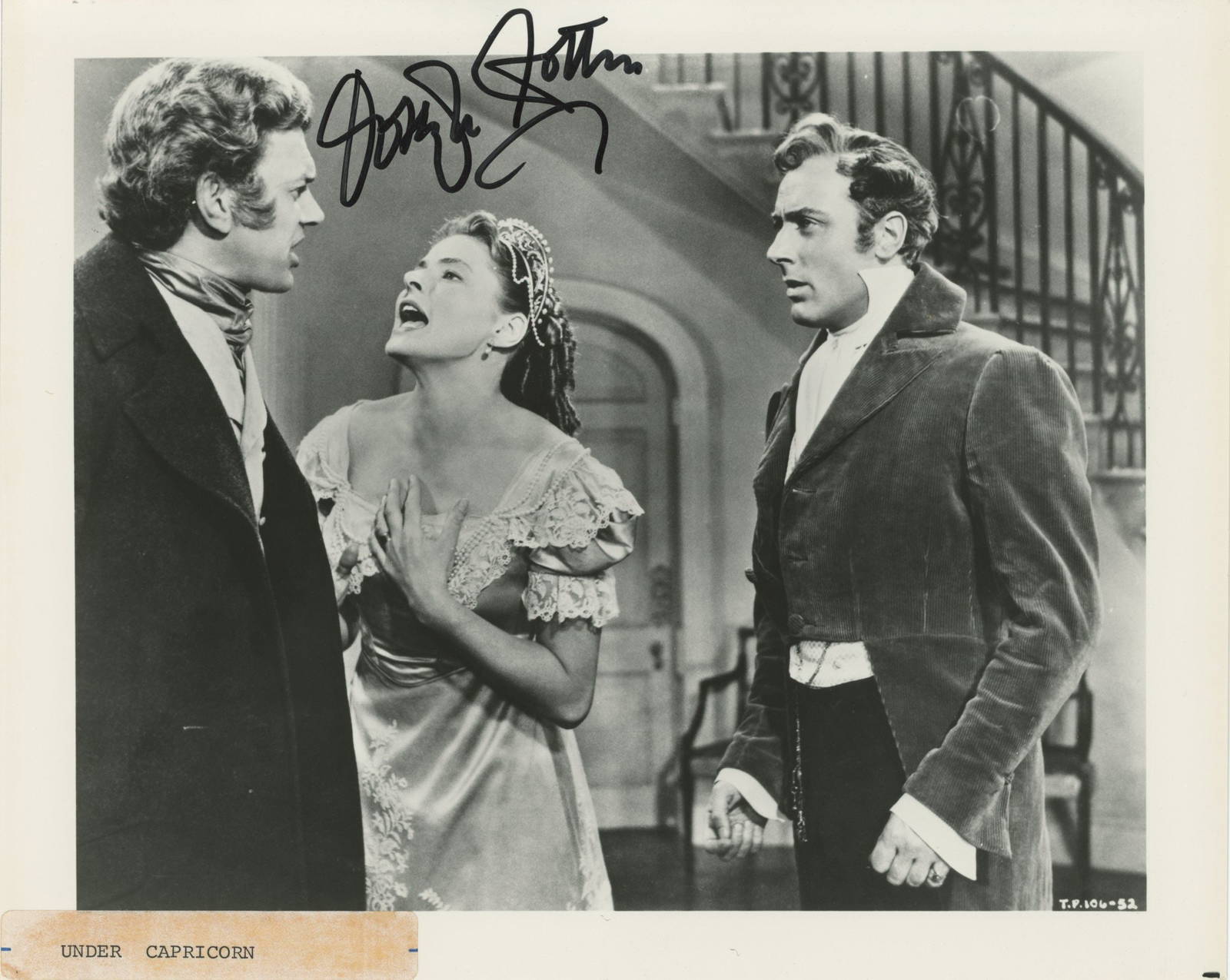 Joseph Cotten - Classic Hollywood Actor - Autographed "under Capricorn ...