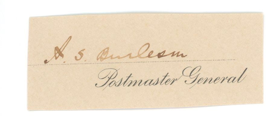 Albert Sidney Burleson - Postmaster Who Instituted Racial Segregation ...