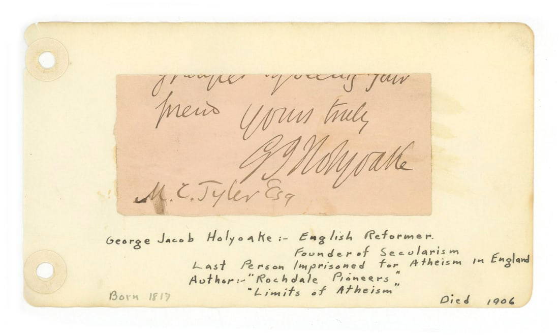 George Jacob Holyoake - English Secularist, Co-operator & Newspaper ...