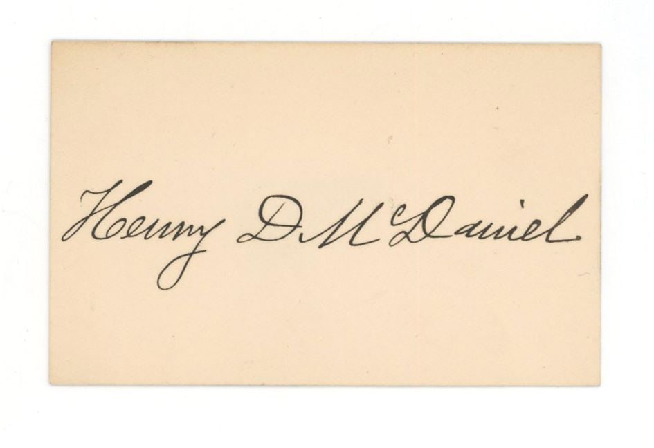 Henry D. Mcdaniel - Civil War Confederate Pow & 52nd Governor Of ...