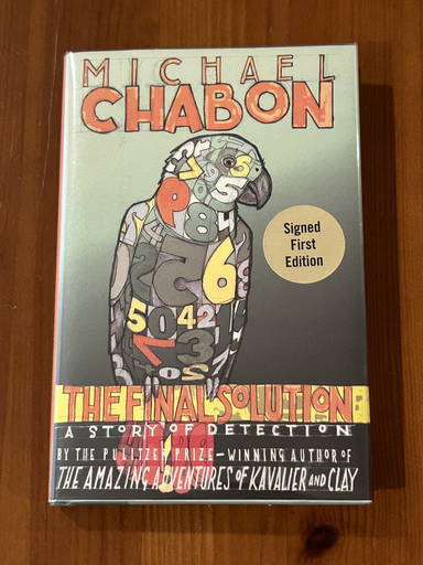 The Final Solution By Michael Chabon Signed First Edition