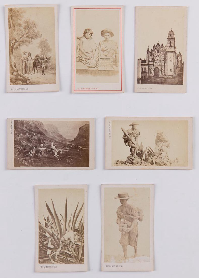 Julio MICHAUD - 8 photographies carte de visite.