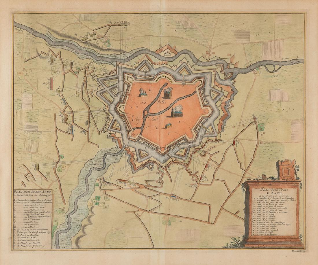 [ATH] Plan der stadt Aath en verclaring van de attacque