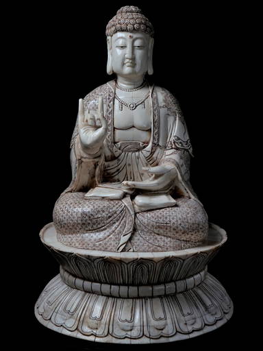 Chinese Carved Bone Buddha Statue (#4040) on Dec 15, 2022 | LUXUR Fine ...