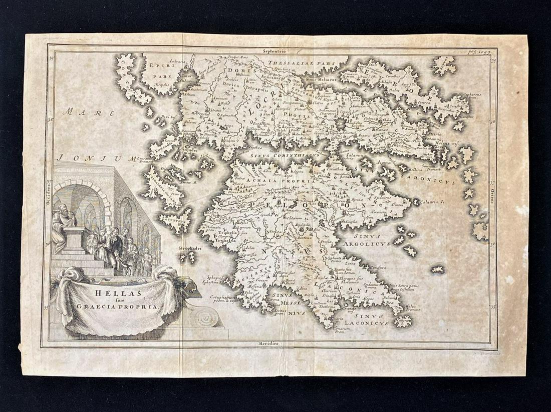 1701 1706,by Christoph Cellarius,ancient Greek Map
