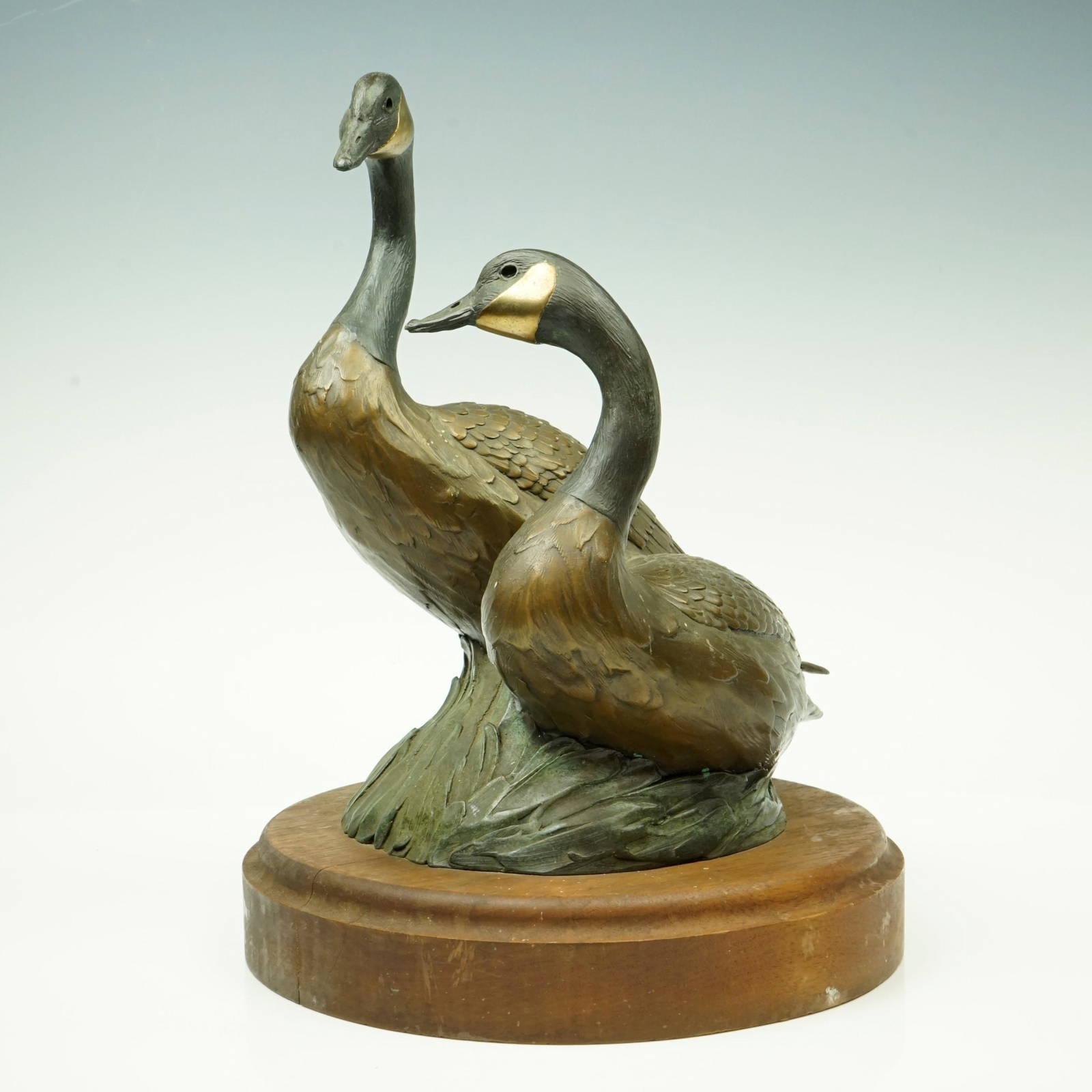 After Geoffrey Camp Smith Two Geese Sculpture Auction