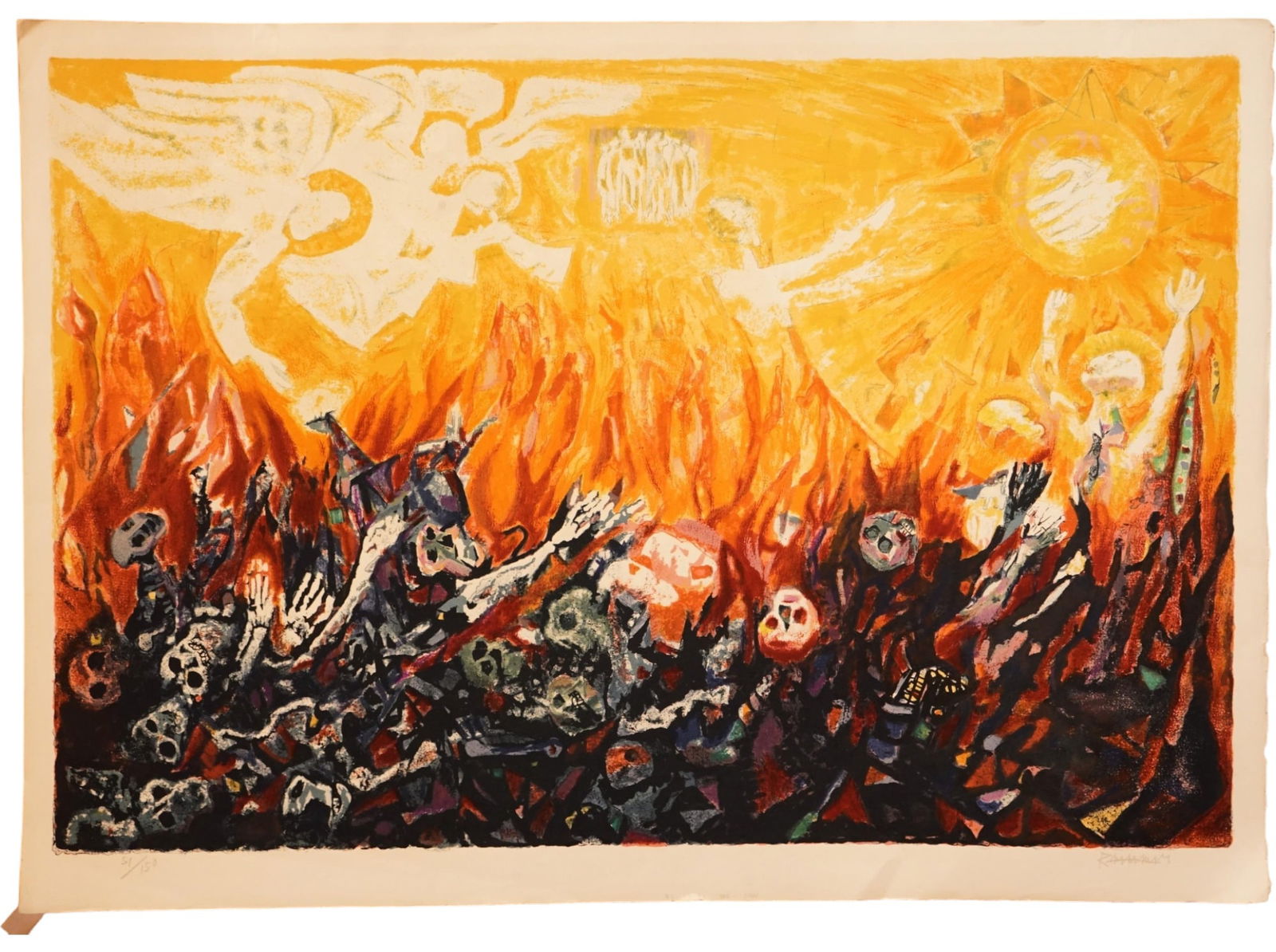 Abraham Rattner (american, 1895-1978), "ezekiel In The Valley Of The ...