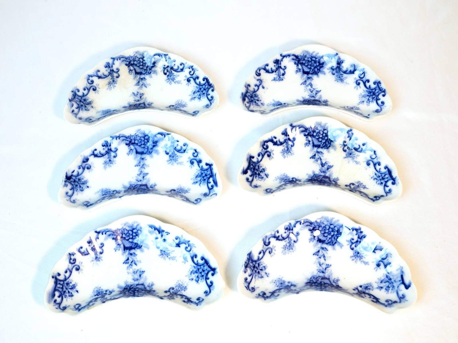 Vintage Late 1800's Royal Semi-porcelain England Martha Patten Set Of 6 ...