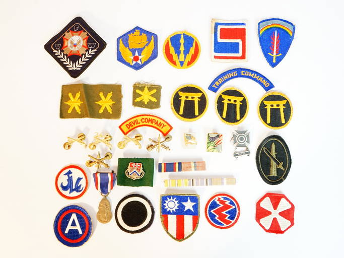 Lot Of Vintage Ww2 Army & Air Force Uniform Patches