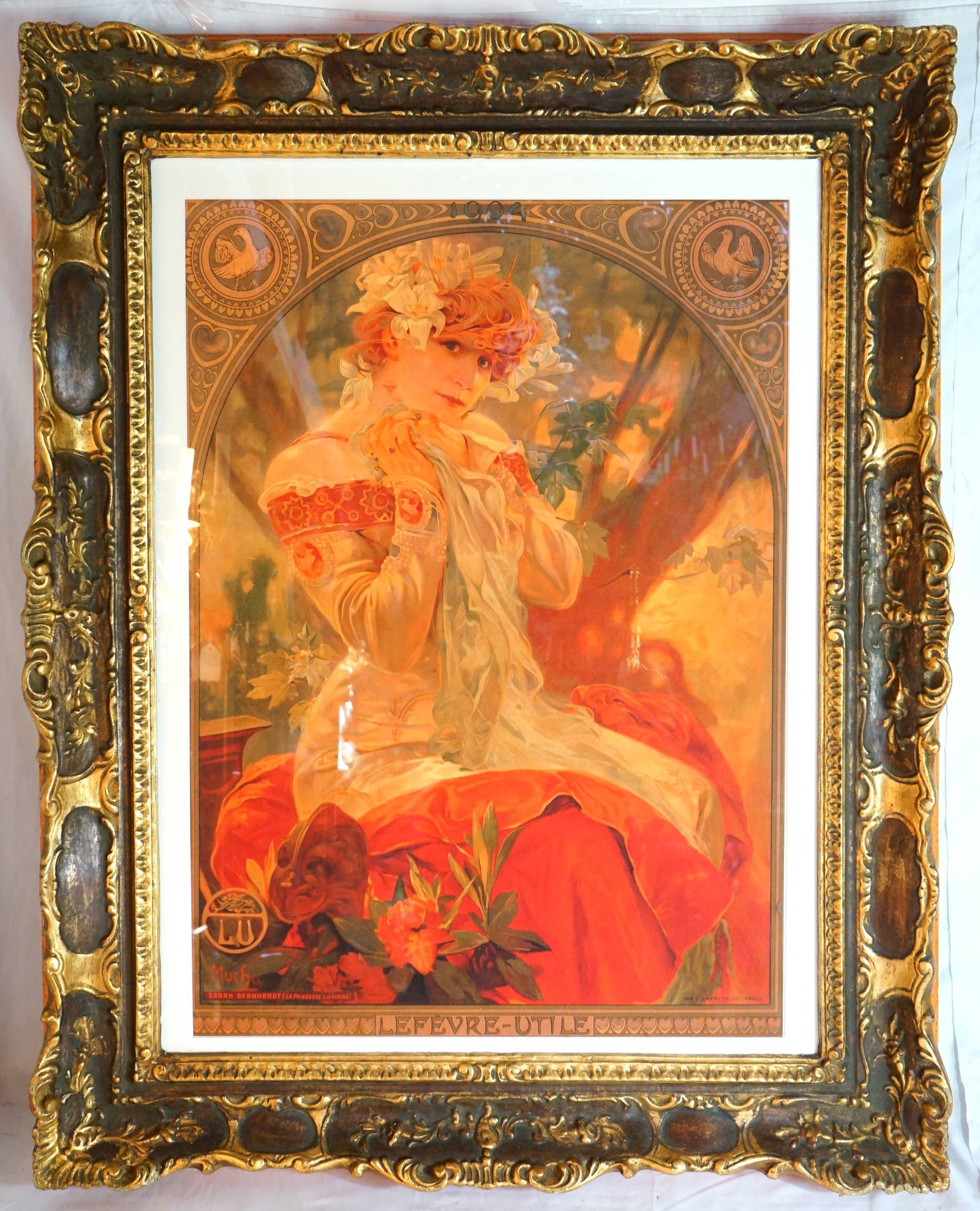 Alphonse Mucha Lefèvre-utile Advertisement With Sarah Bernhardt As La ...