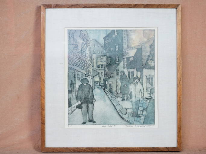 1964 Jack Bilander(polish/american, 1919–2008)signed Aquatint Etching ...