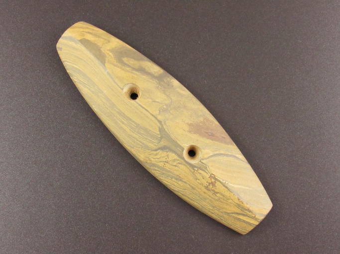 Exceptional Native American Indian Drilled Gorget Stone