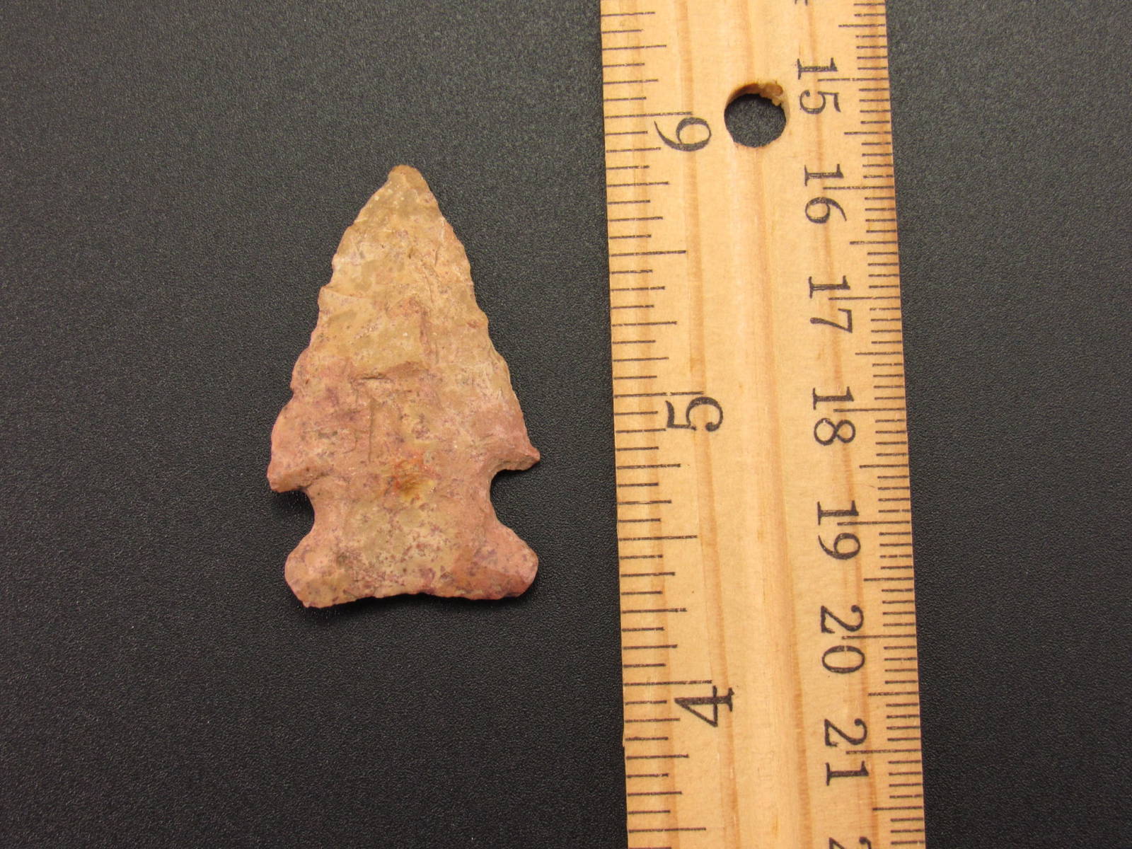 Prehistoric Kirk Corner Notched Arrowhead From Kentucky Auction