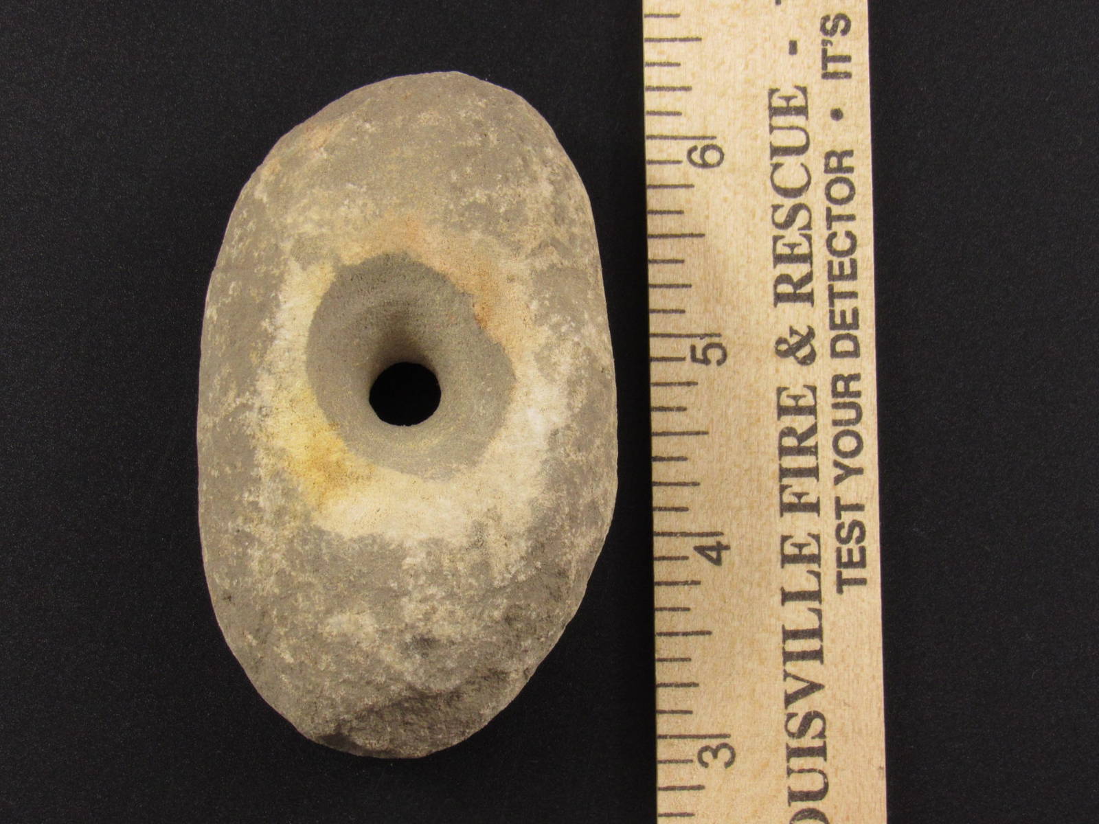 Prehistoric Native American Perforated Stone Tool Auction