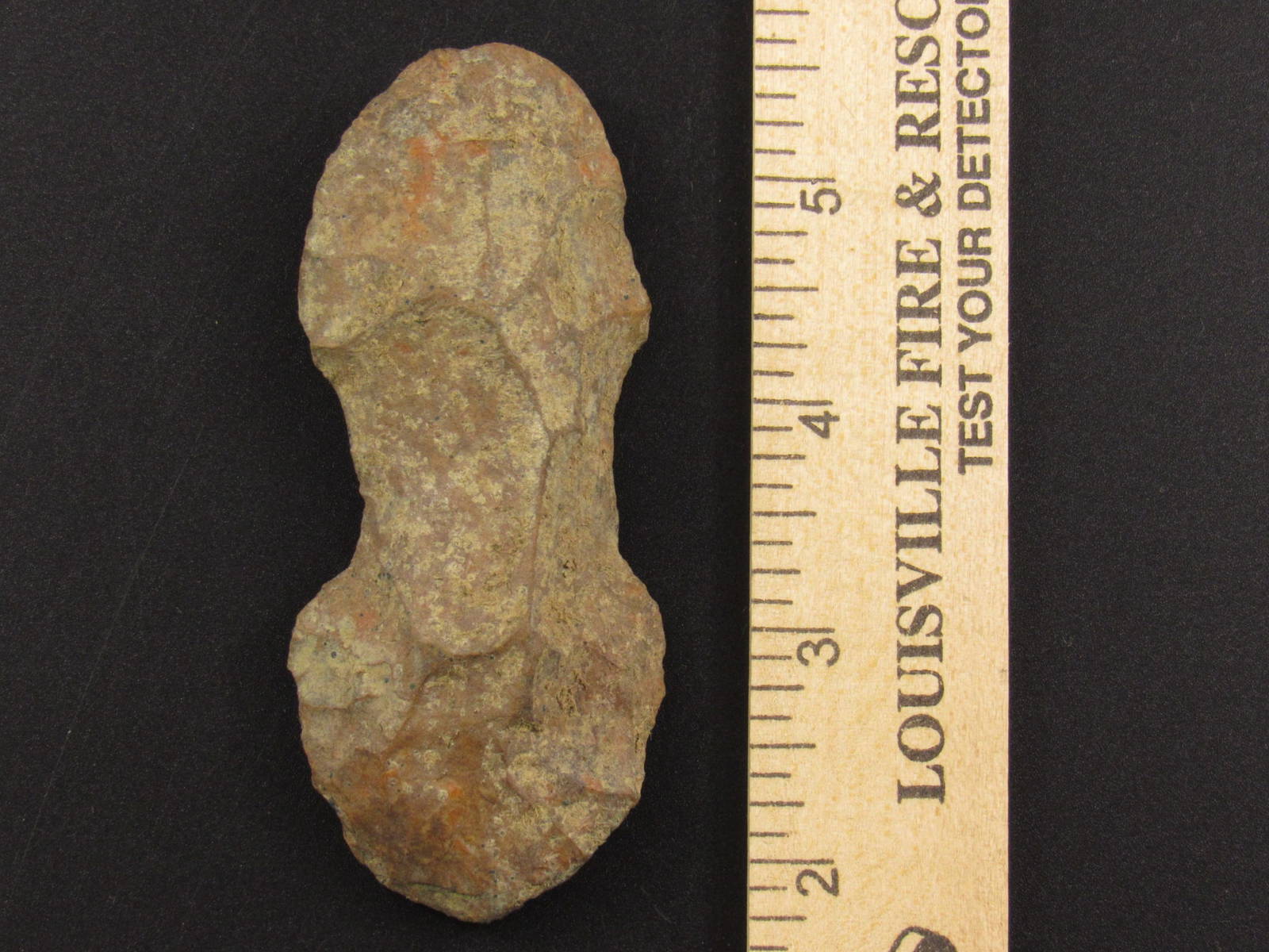 Very Nice Prehistoric Native American Indian Flint Notched Axe Or Hoe ...
