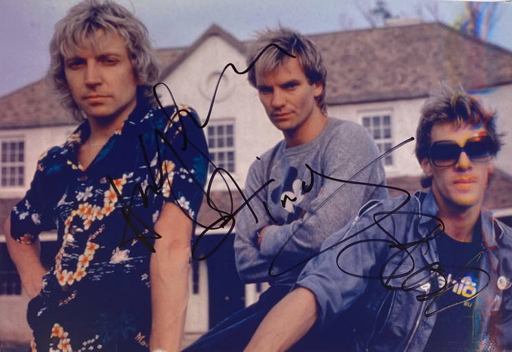 Autograph Signed The Police Photo (#75147) on Aug 20, 2022 | The ...