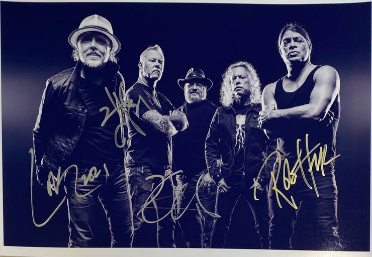 Autograph Signed METALLICA Photo (#75432) on Aug 20, 2022 | The ...