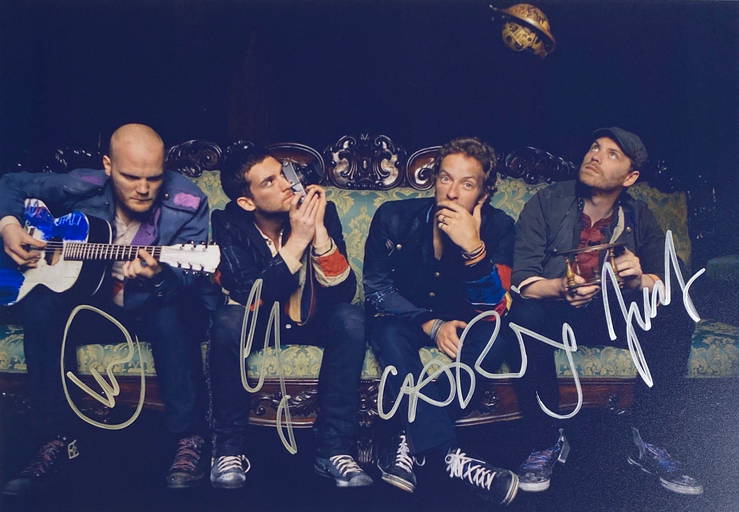 Autograph Signed Coldplay Photo - Aug 20, 2022 | The Collectors Hub in ...
