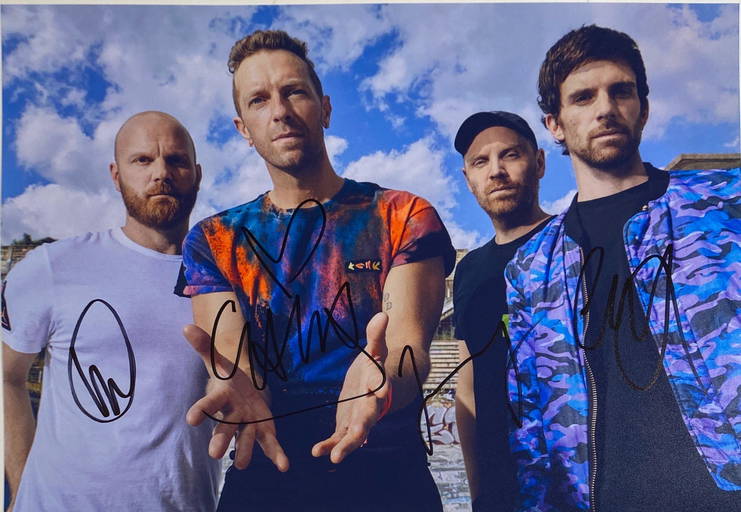 Autograph Signed Coldplay Photo - Aug 20, 2022 | The Collectors Hub in ...