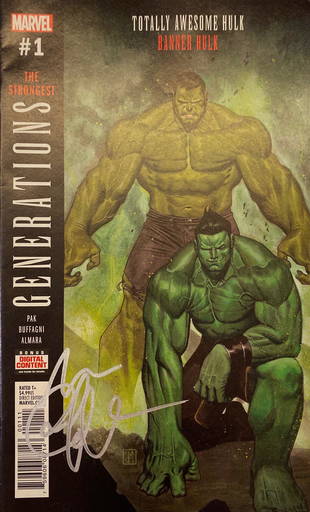 Autographed Hulk Comics