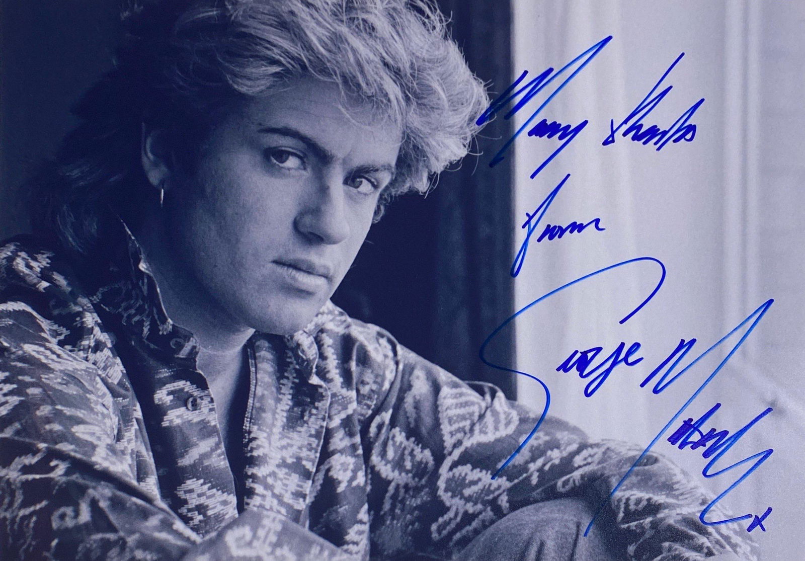 George Michael Signed Photograph