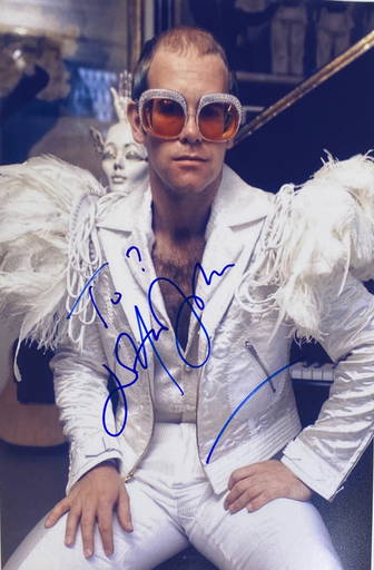 Autograph Signed Elton John Photo - Oct 01, 2022 | The Collectors Hub in CO