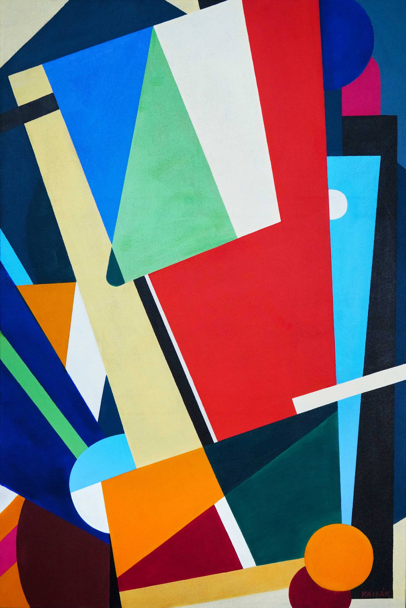 Lajos Kassak (1887-1967), Oil On Canvas Auction