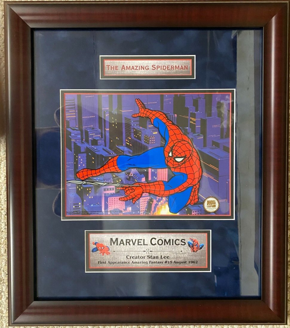 Stan Lee Spider Man Marvel Comics Animation Cel