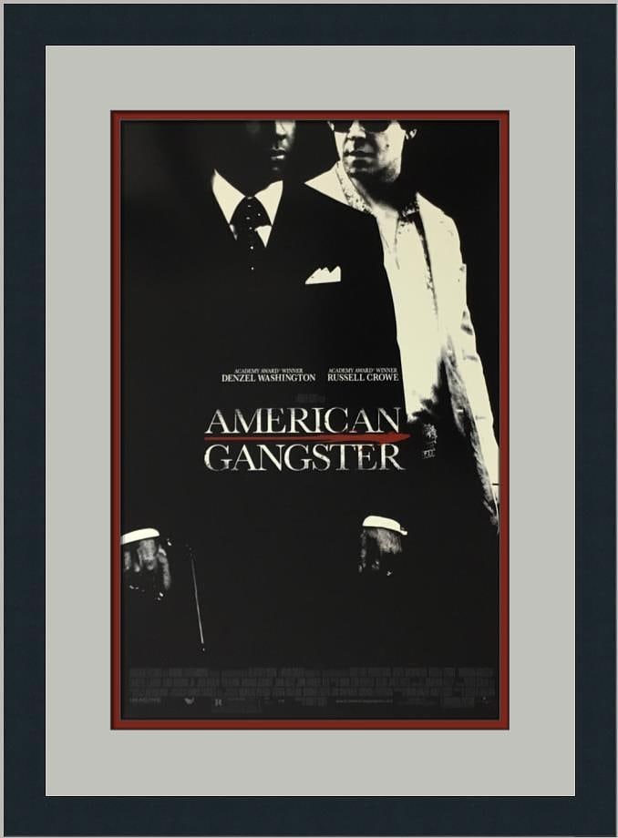 American Gangster Custom Framed Mini Movie Poster Auction