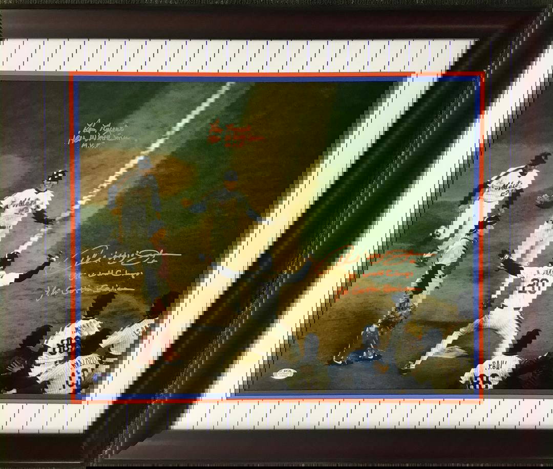 Ray Knight Howard Johnson Ny Mets 86 World Series Signed Photo Custom ...