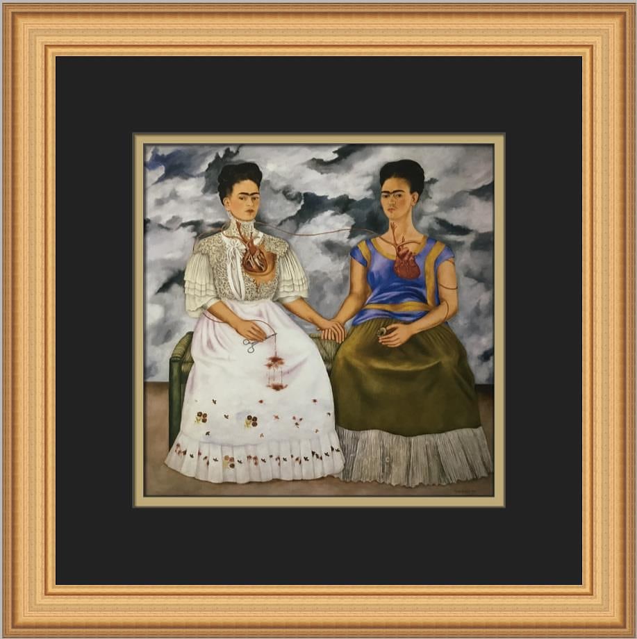 Frida Kahlo The Two Fridas Custom Framed Print Auction
