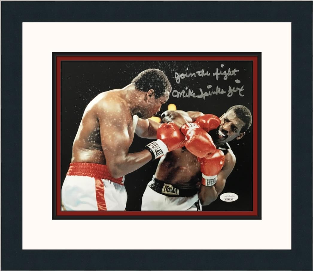 Michael Spinks Signed Boxing Photograph I Custom Framed Jsa Coa Auction