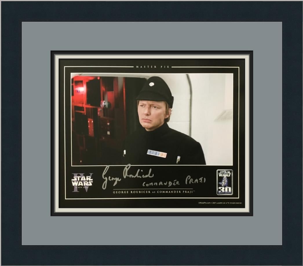 Star Wars Iv George Roubicek Commander Praji Signed Official Pix Custom ...