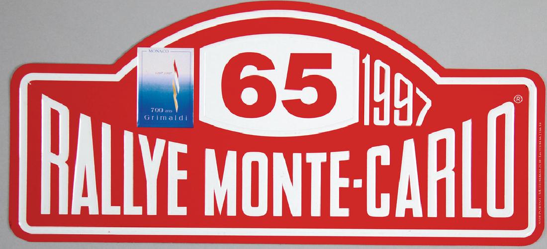 Rallye Monte Carlo Rallye Sign Rallye Monte Carlo 1997,