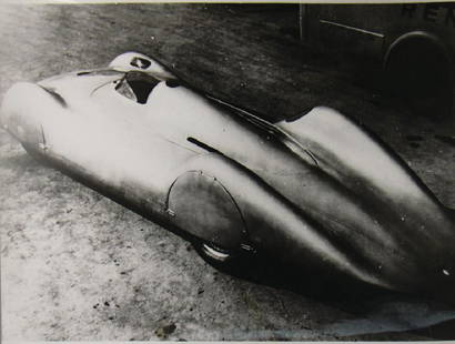 Bernd Rosemeyer Original B/w Photo Wreck Auto Union Record Car Of Bernd ...