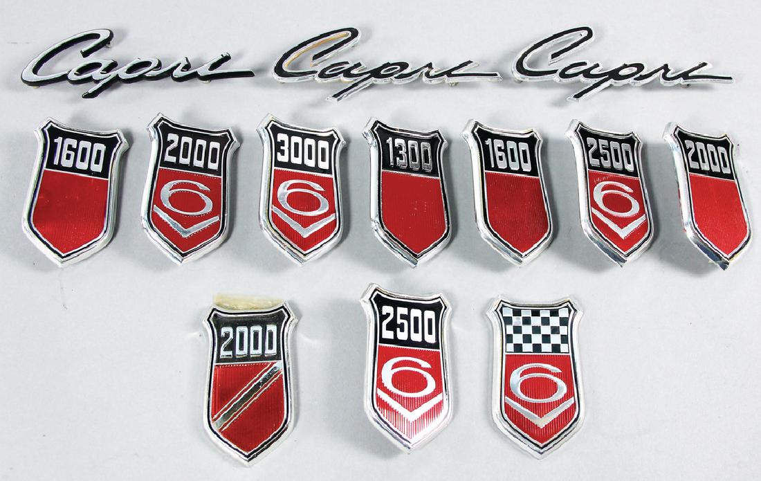 FORD Ford Capri, 9x emblem model designation, e.g.