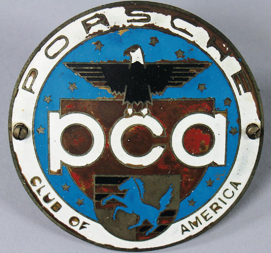 PORSCHE Club badge PCA (Porsche Club of America), with