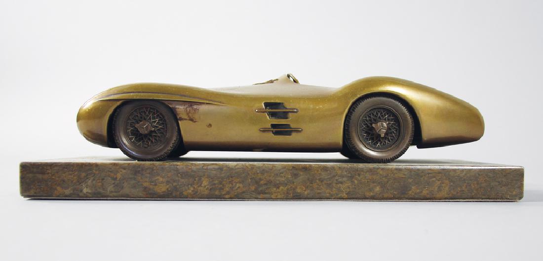 Mercedes Benz Original Bronze Model W196, On A Marble