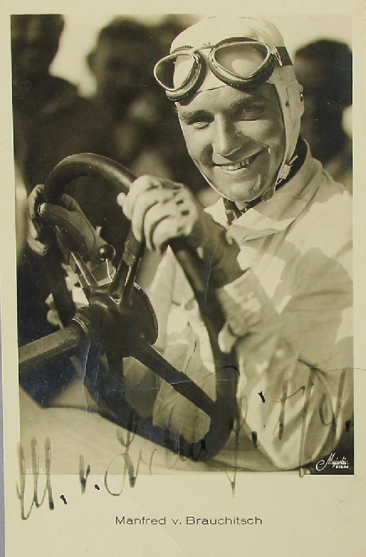MANFRED VON BRAUCHITSCH original autographed photo