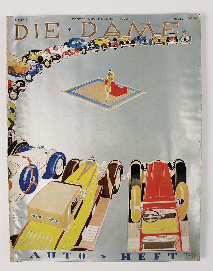 magazine "Die Dame", 1st November issue 1928, car-issue