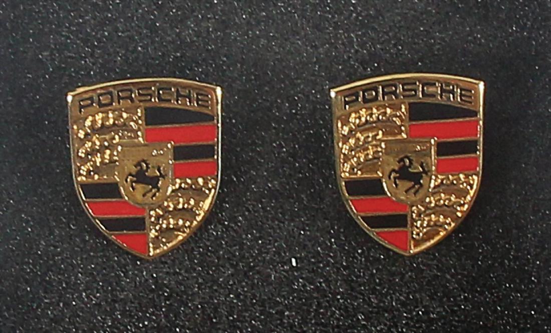 PORSCHE a pair of Porsche Selection cufflinks made of